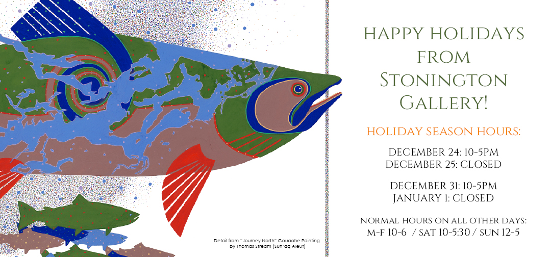Holiday Hours Banner Stonington Gallery